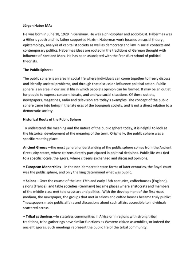 The public sphere | PDF | Civic affairs | Politics