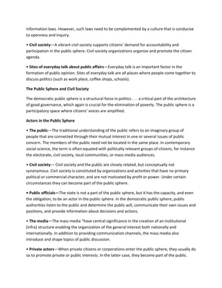 The public sphere | PDF | Civic affairs | Politics