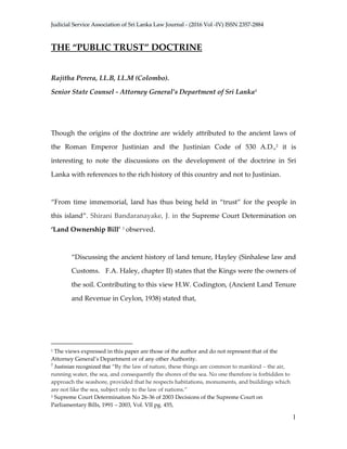 The Public Trust Doctrine | PDF