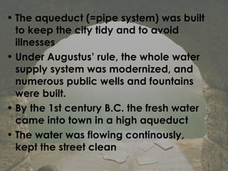 The public utility services in ancient rome | PPT