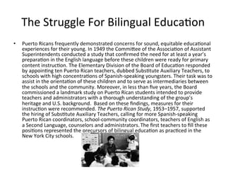 The Puerto Rican Diaspora: Education and Cultural Exchanges | PDF