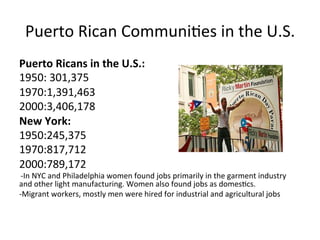 The Puerto Rican Diaspora: Education and Cultural Exchanges | PDF