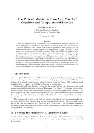 The Pulickal Matrix: A Dual-Axis Model of Cognitive and Computational ...