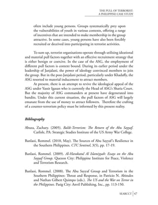 The pull of terrorism by banlaoi | PDF