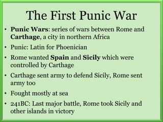 The Punic Wars Lecture | PPT