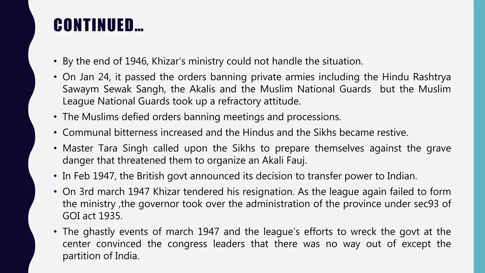 The Punjab Politics : A History from 1937 to 1997 | PPTX