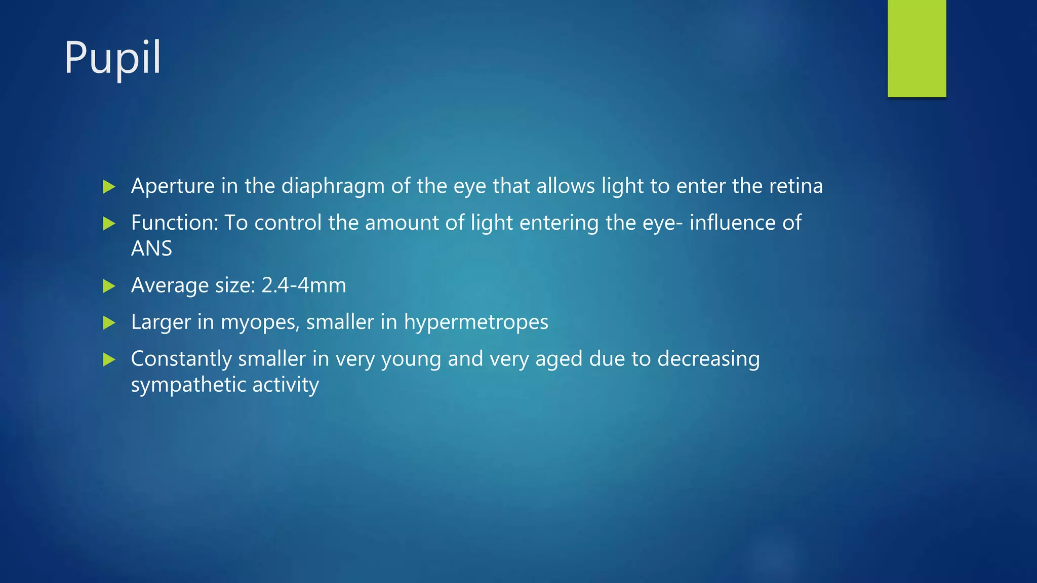 The pupil and it’s abnormalities | PPTX