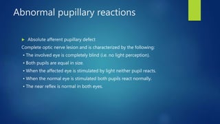 The pupil and it’s abnormalities | PPTX
