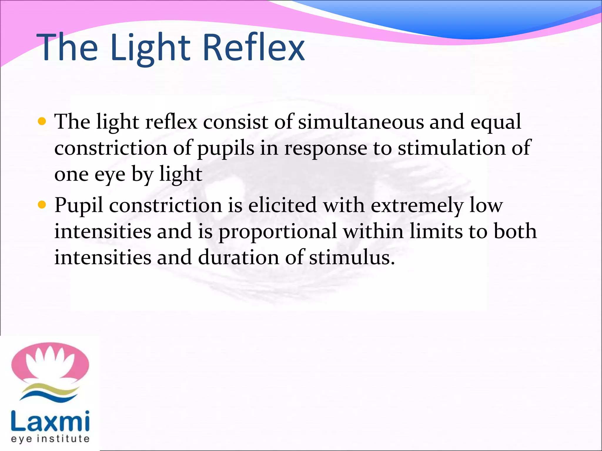 The pupillary pathway and its clinical aspects | PPTX