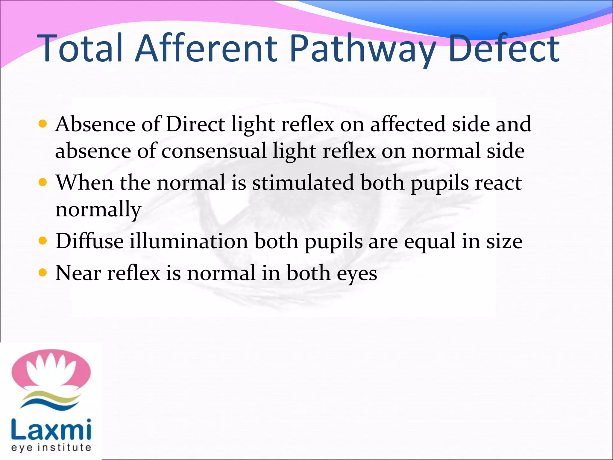 The pupillary pathway and its clinical aspects | PPTX