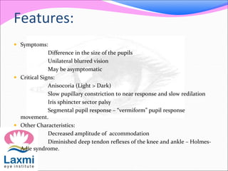 The pupillary pathway and its clinical aspects | PPTX