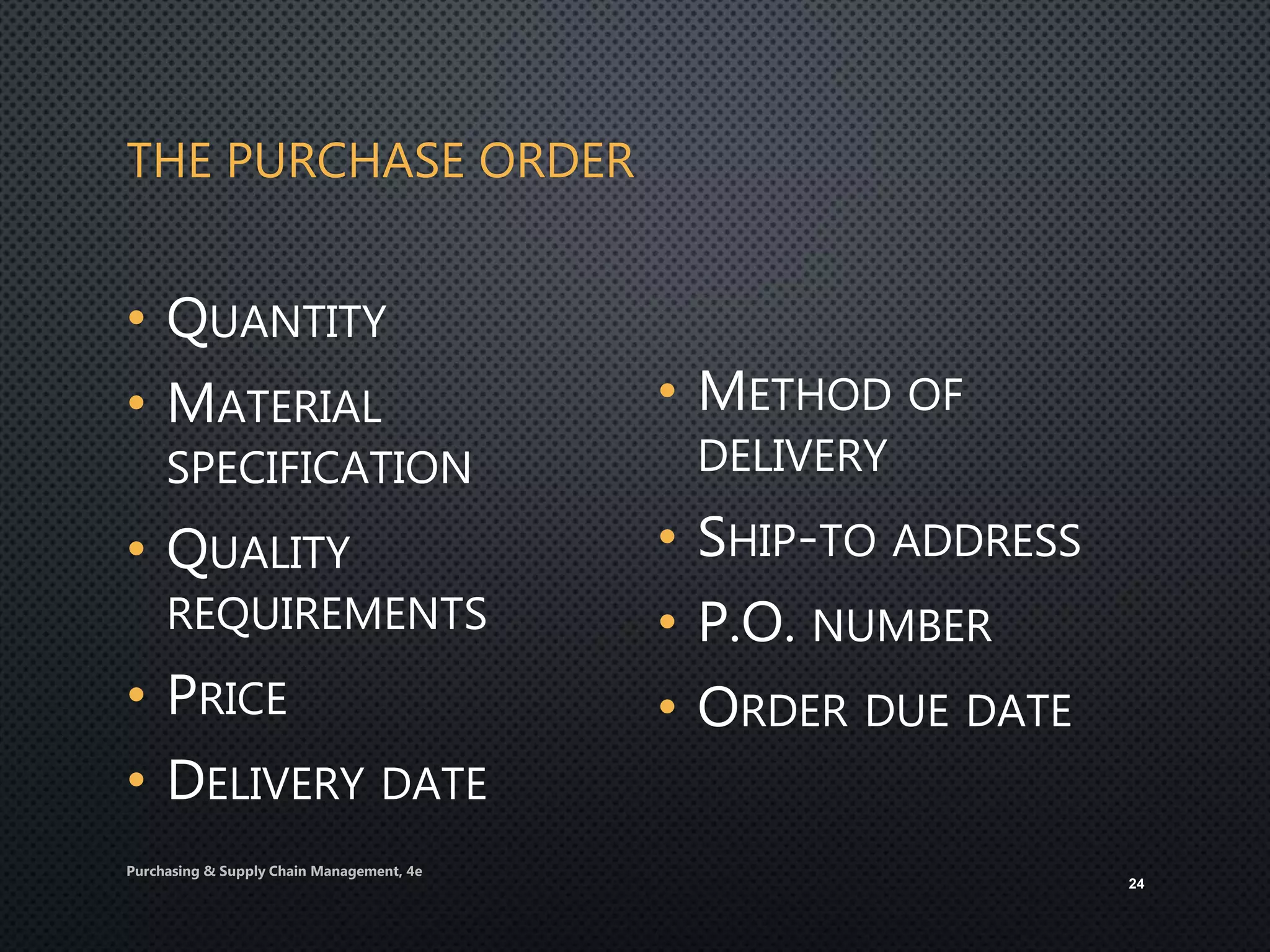 Purchasing objectives | Responsibilities of purchasing | E-procurement ...
