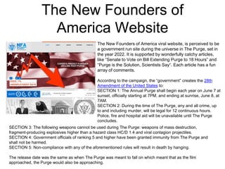 The Purge - Marketing Case Study | PPTX