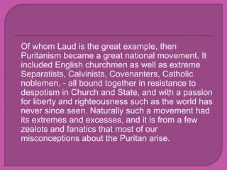 The puritan movement | PPTX