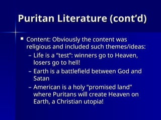 The Puritans-Introduction- The Crucible Historical context | PPT
