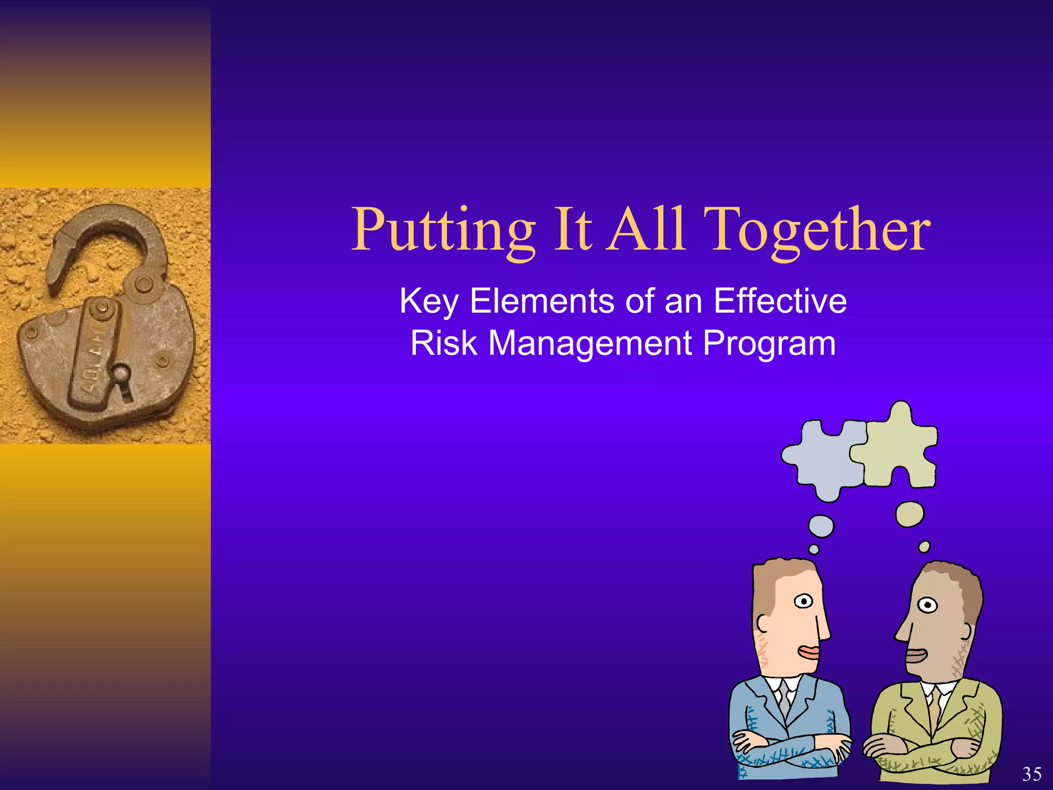 The Purpose And Goals Of Risk Management | PPT