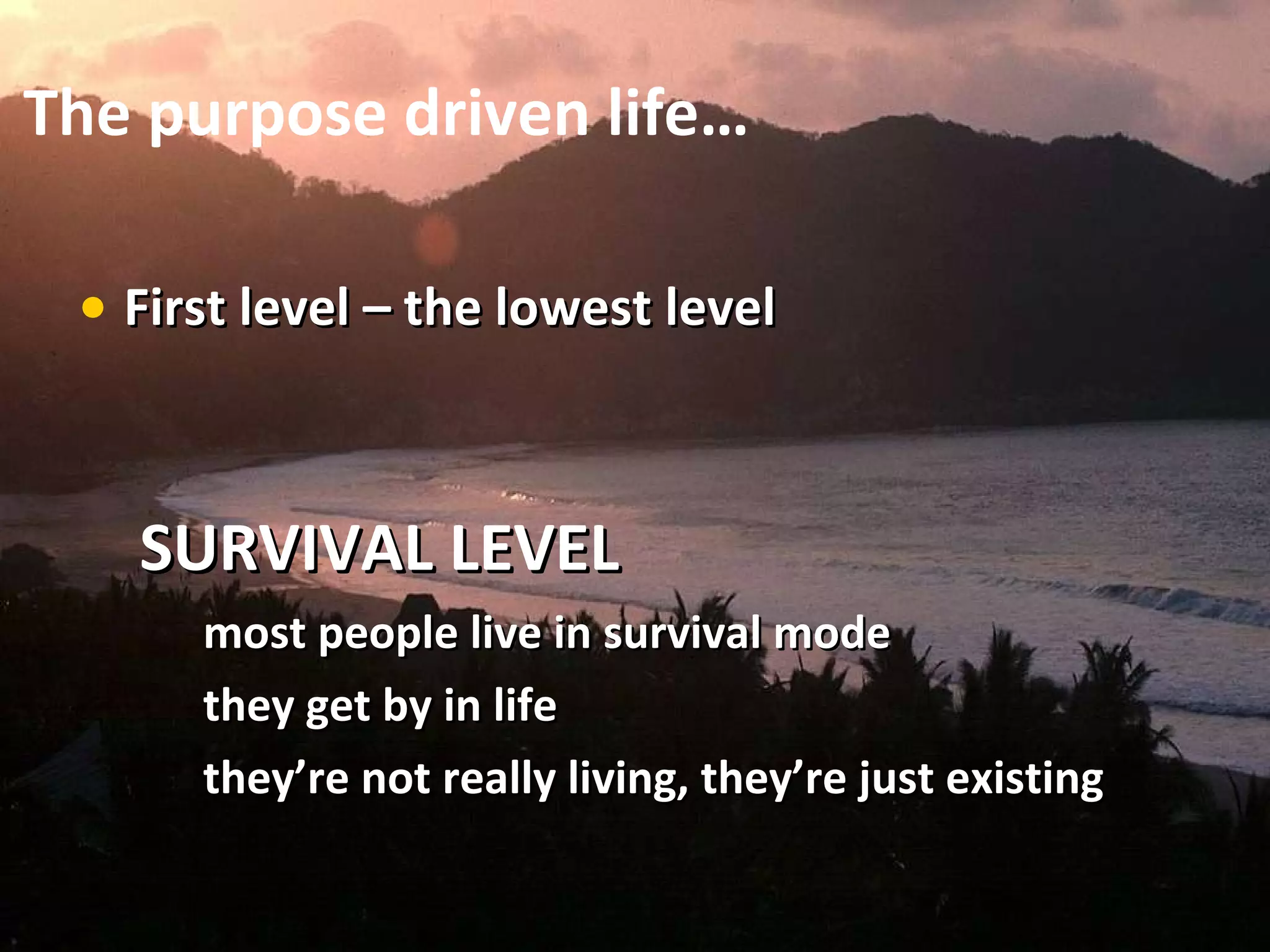 The purpose driven life | PPT