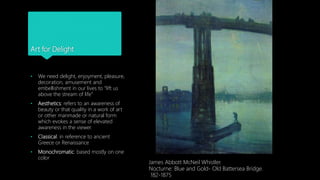 Art 100- The Purpose and Function of Art | PPTX