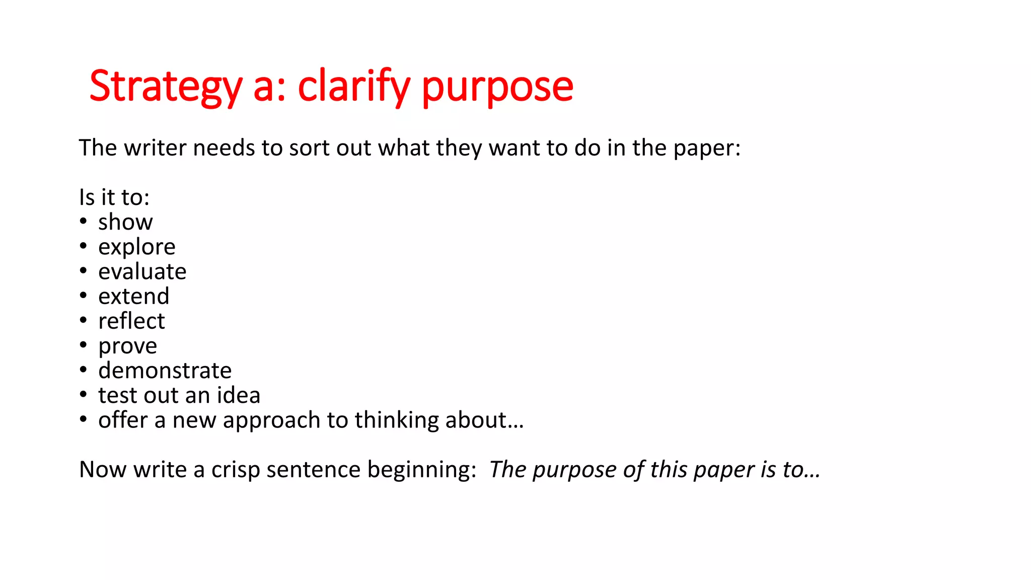 The purposeless paper | PPT