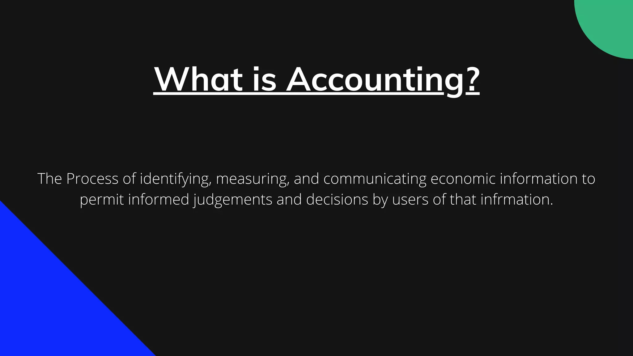 The purpose of accounting | PDF