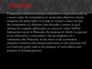 The purpose of curriculum | PPTX