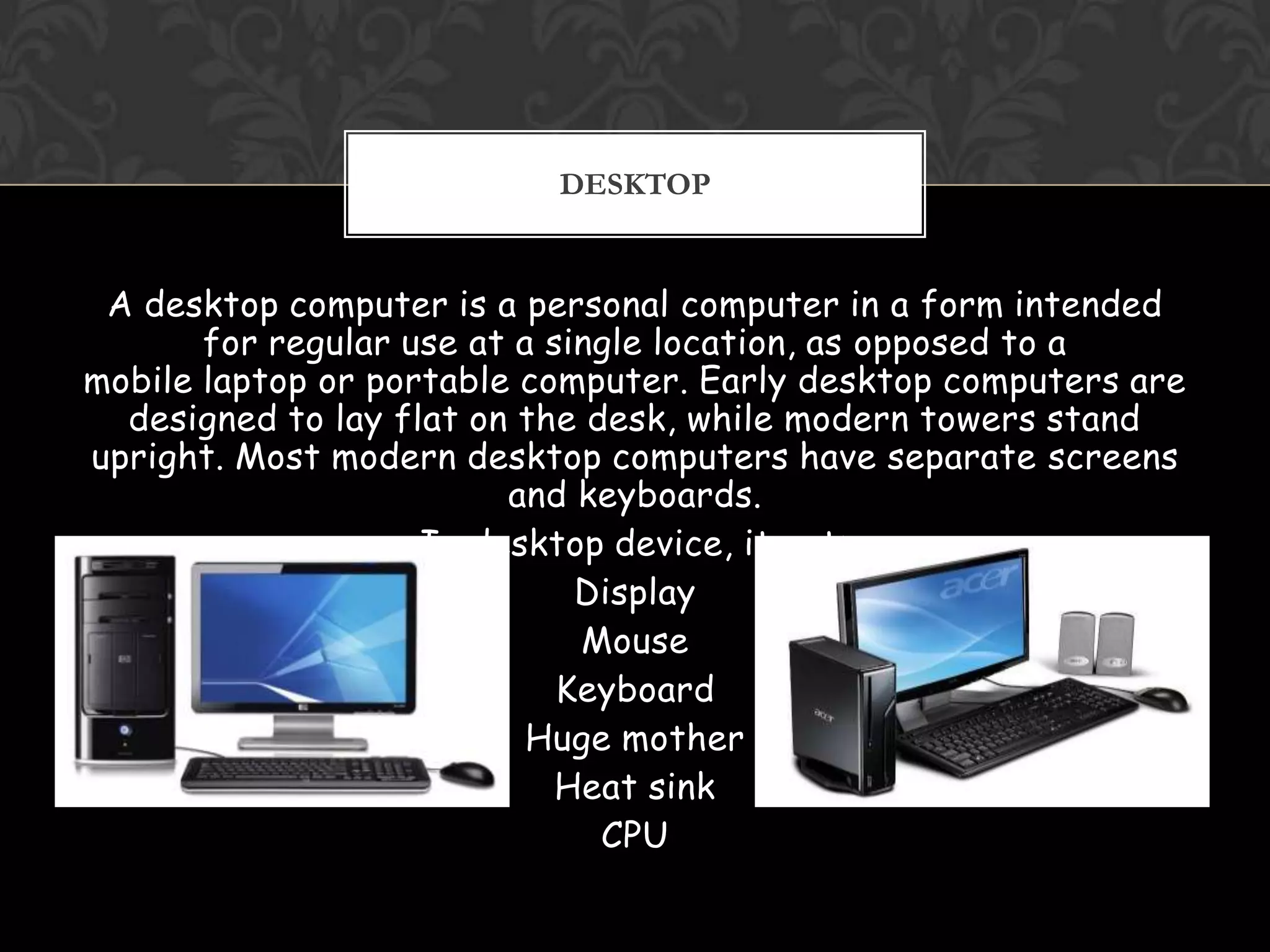The purpose of different types of computer systems | PPTX