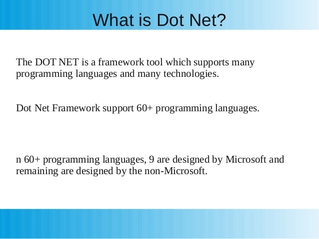 The purpose of dot net training and certification course