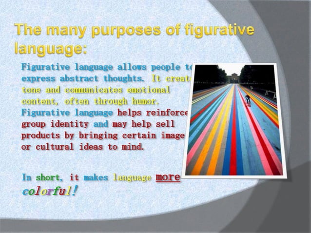 The Purpose of Figurative Language | PPTX