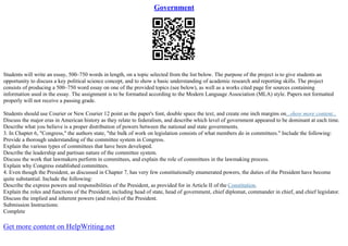 The Purpose Of Government | PPT