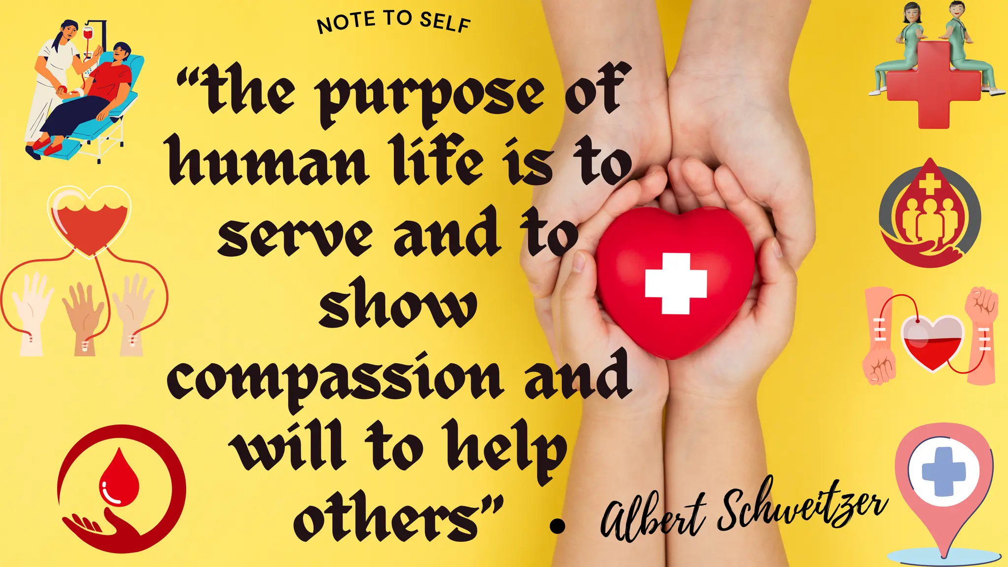 the purpose of human life is to serve and to show compassion and will ...