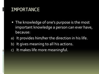 The purpose of man | PPTX