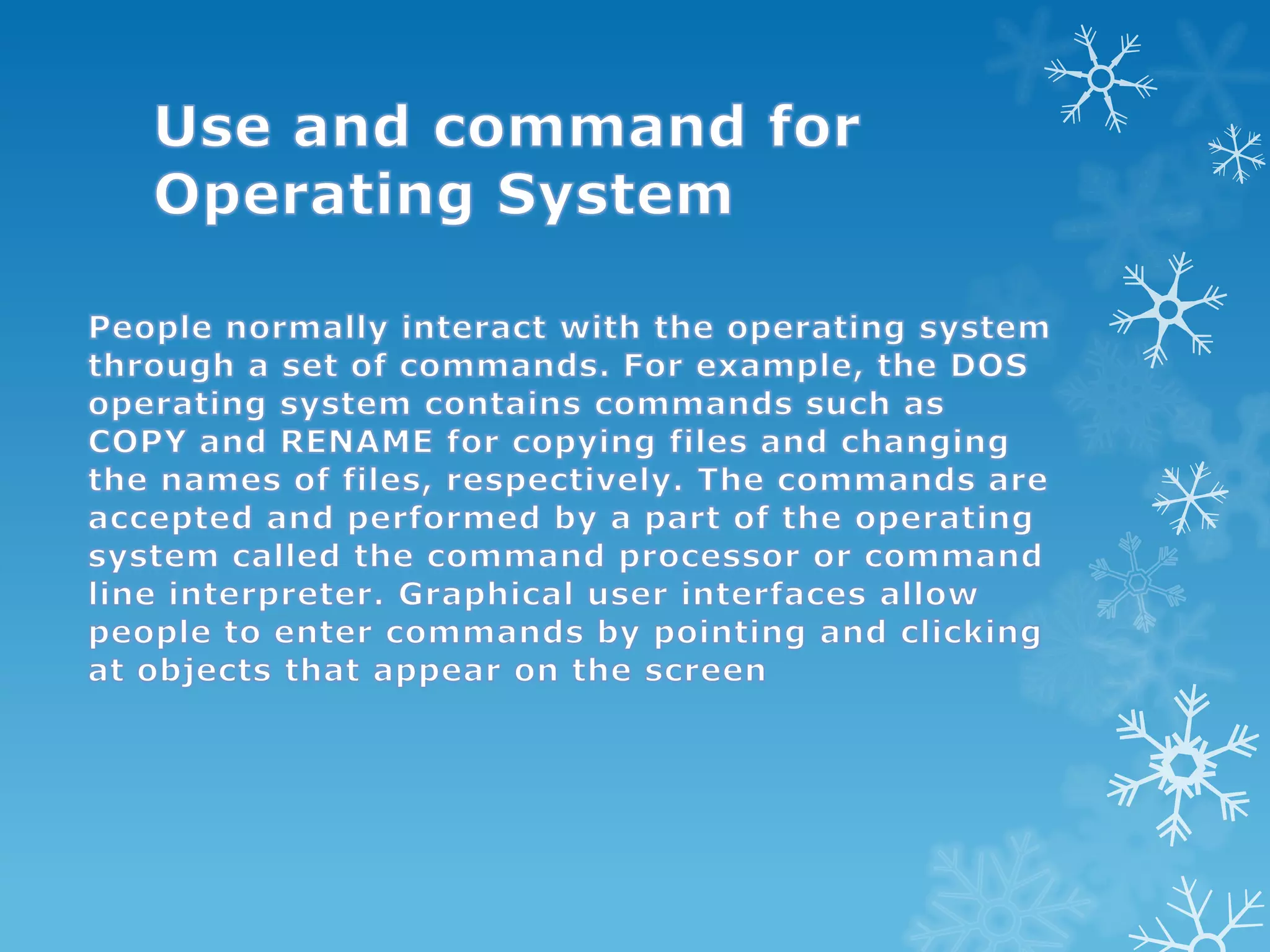 The purpose of operating systems | PPT