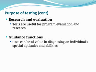 The purpose of Testing in education.pptx