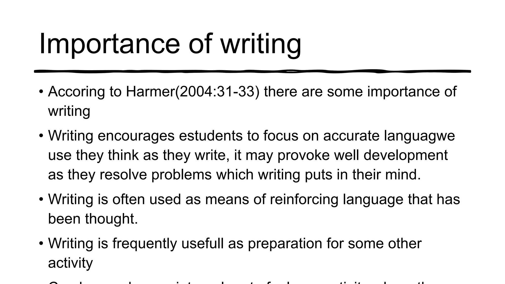 The purpose of writing | PPTX