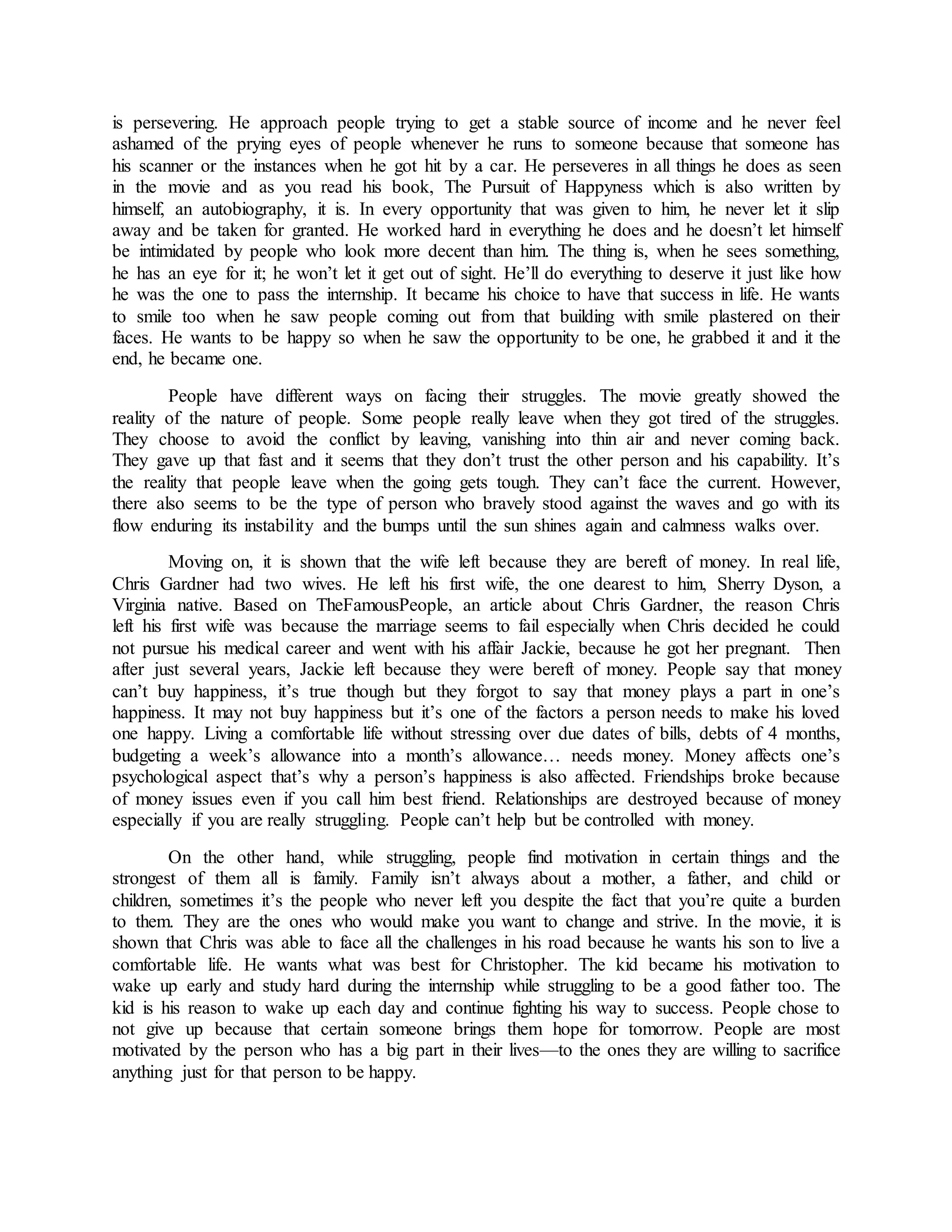 The Pursuit of Happyness | DOCX