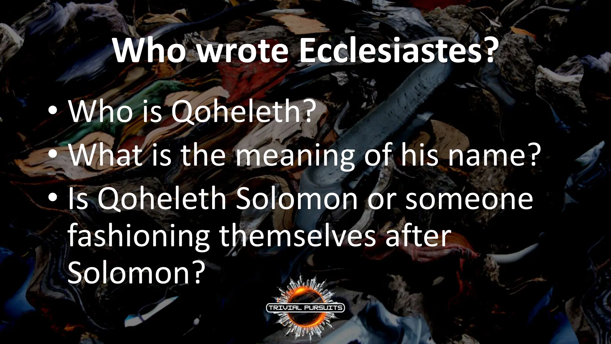 The Pursuit of Worldly Wisdom - Sermon Slides | PPTX