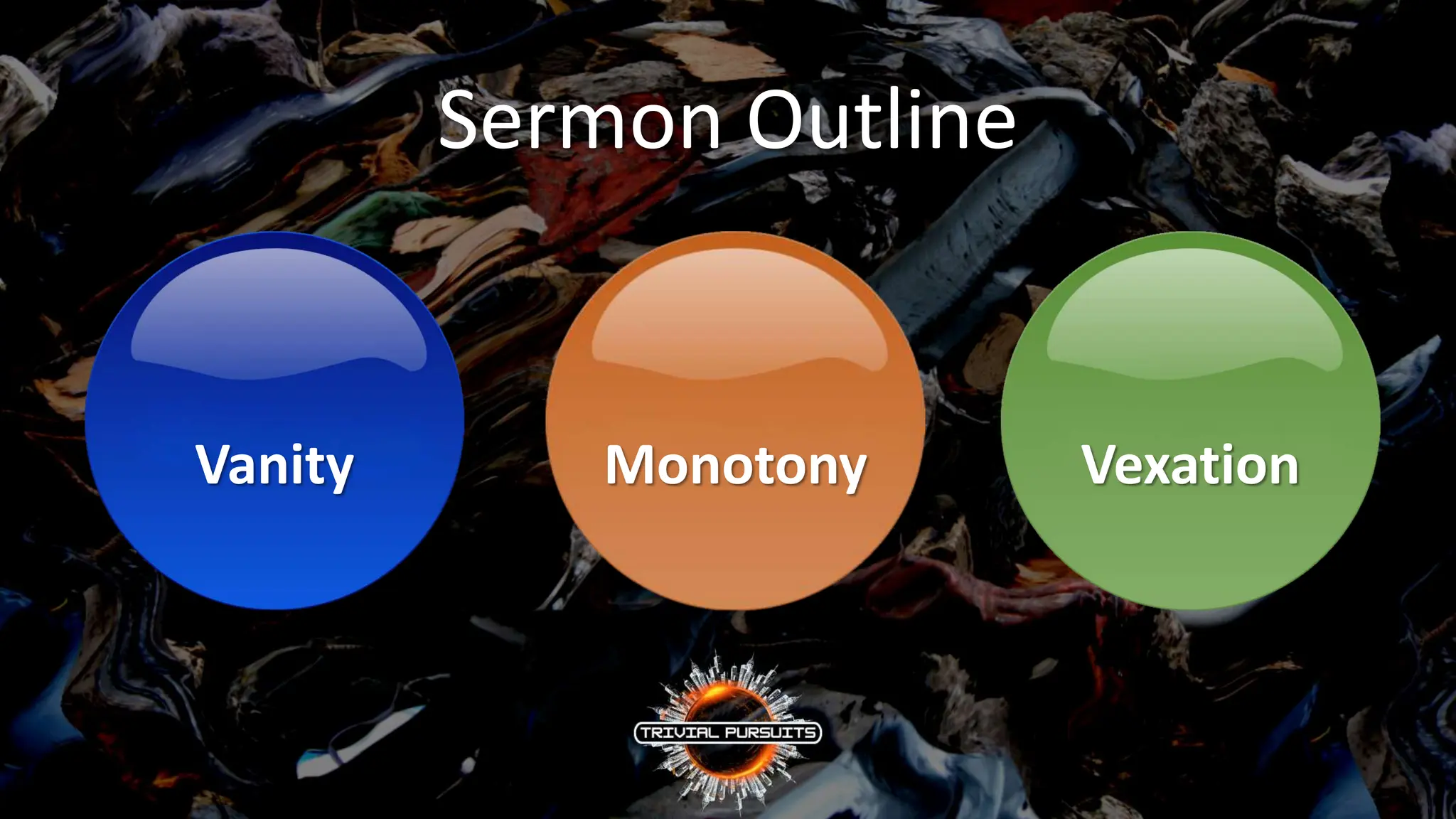 The Pursuit of Worldly Wisdom - Sermon Slides | PPTX