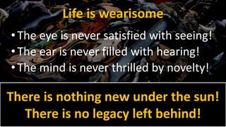 The Pursuit of Worldly Wisdom - Sermon Slides | PPTX