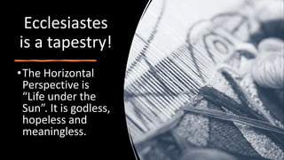 The Pursuit of Worldly Wisdom - Sermon Slides | PPTX