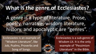 The Pursuit of Worldly Wisdom - Sermon Slides | PPTX