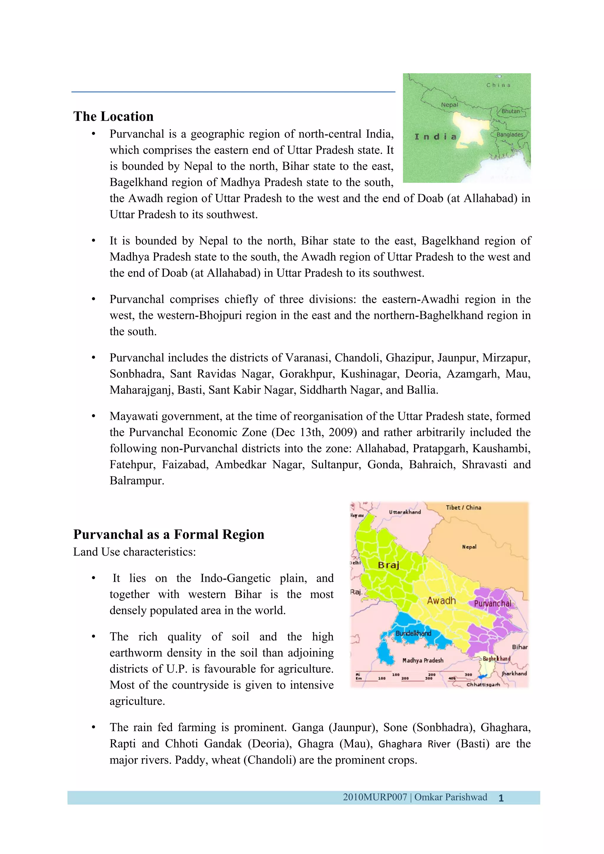The purvanchal region | PDF