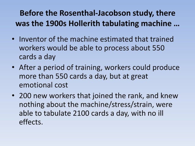 The pygmalion effect | PPTX | Education