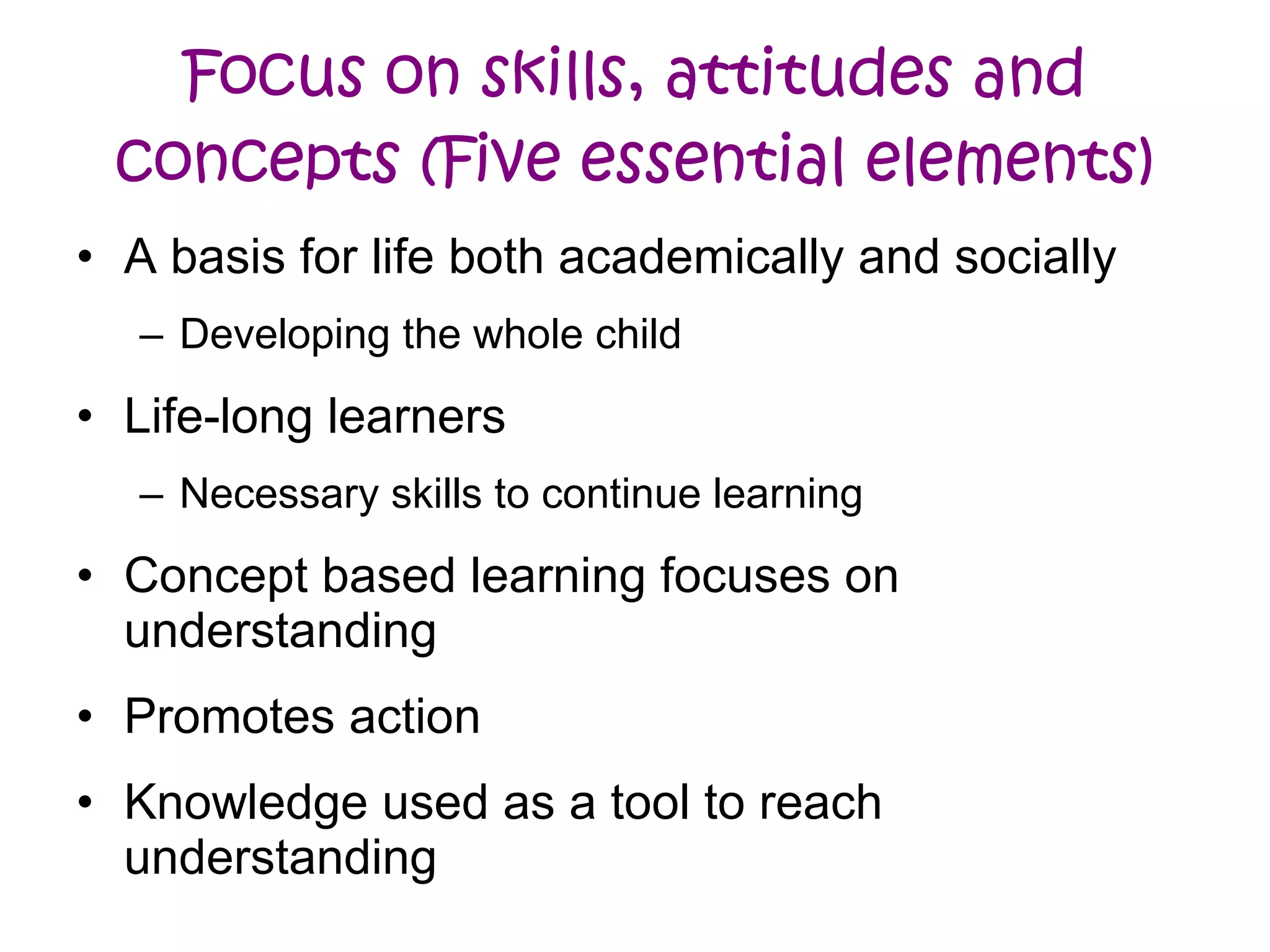 PYP overview for parents | PPT