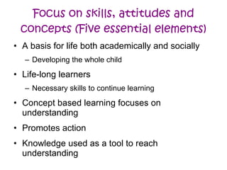 PYP overview for parents | PPT