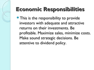 The pyramid of corporate social responsibility | PPT