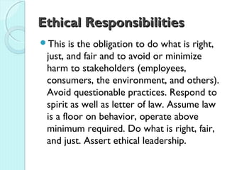 The pyramid of corporate social responsibility | PPT