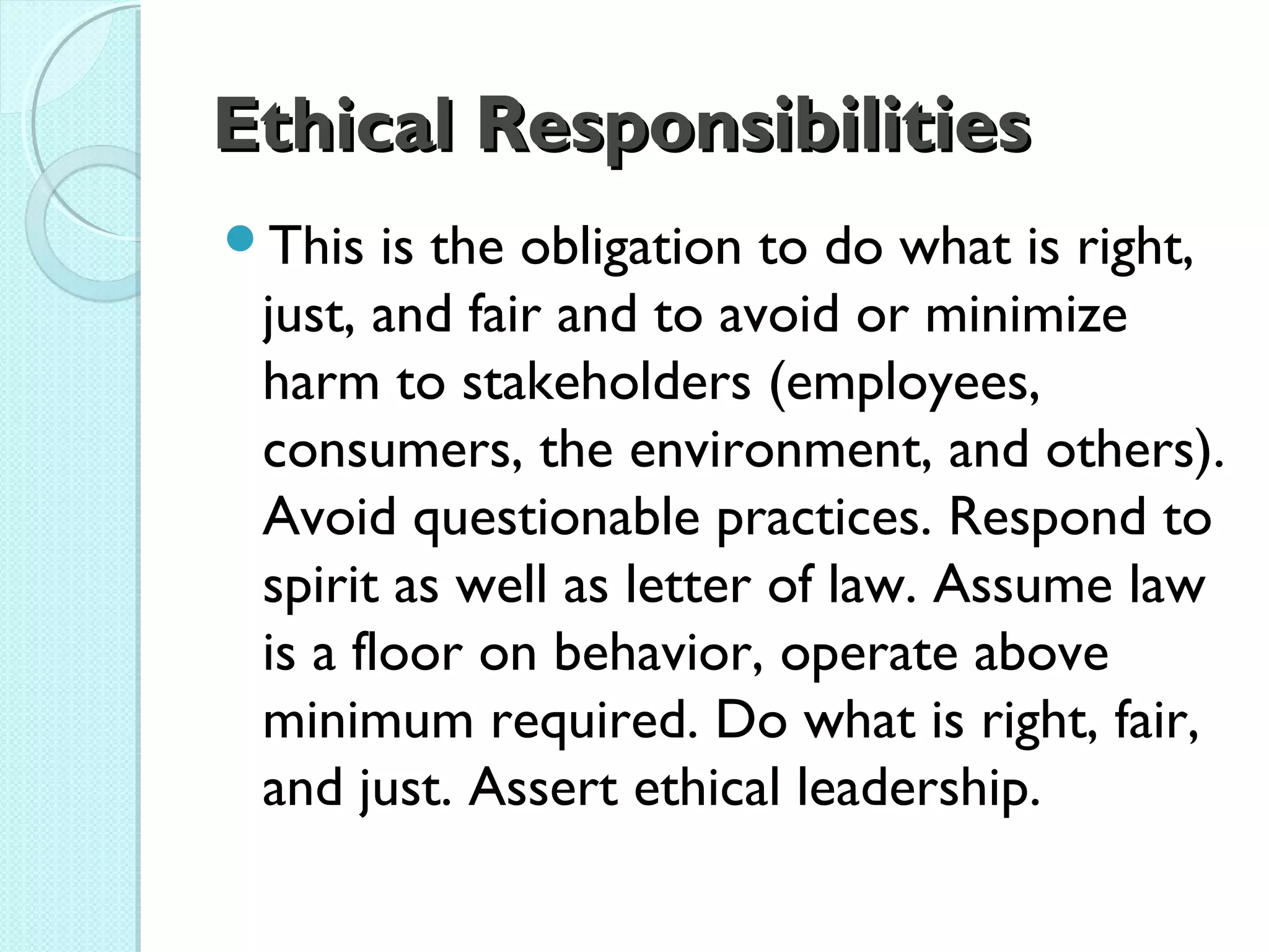 9The pyramid of corporate social responsibility | PPT