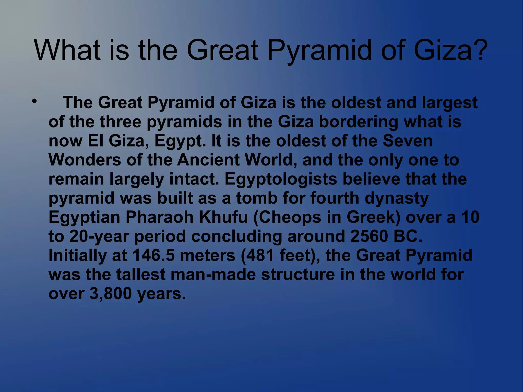 The pyramid of giza 2 | PPT