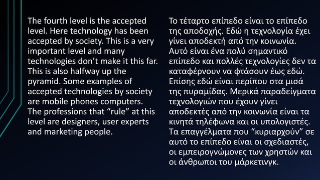 The pyramid of technology saranti | PPT