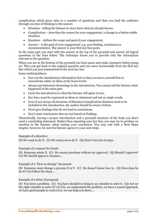 The pyramid principle | PDF